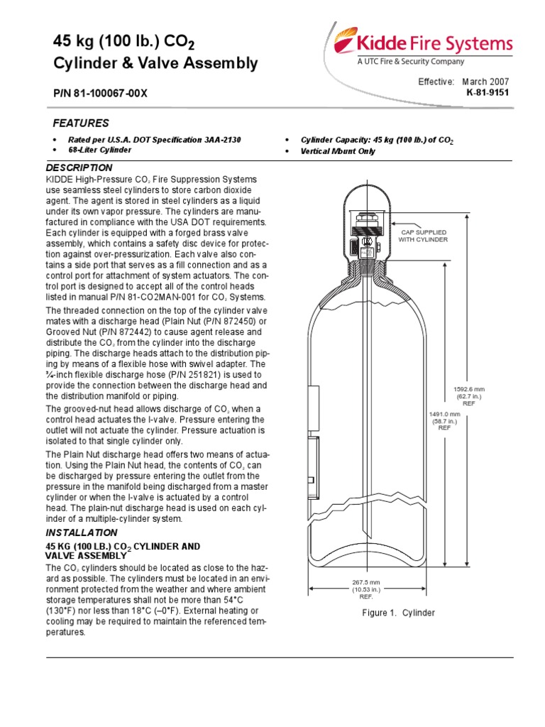 45Kg Cylinder & Valve Assembly | PDF | Valve | Pipe (Fluid Conveyance)
