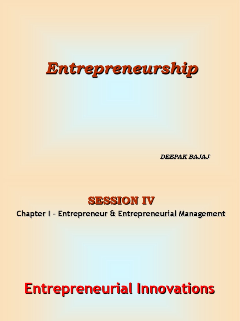 An Analysis of the Different Types of Entrepreneurial Innovations Based ...