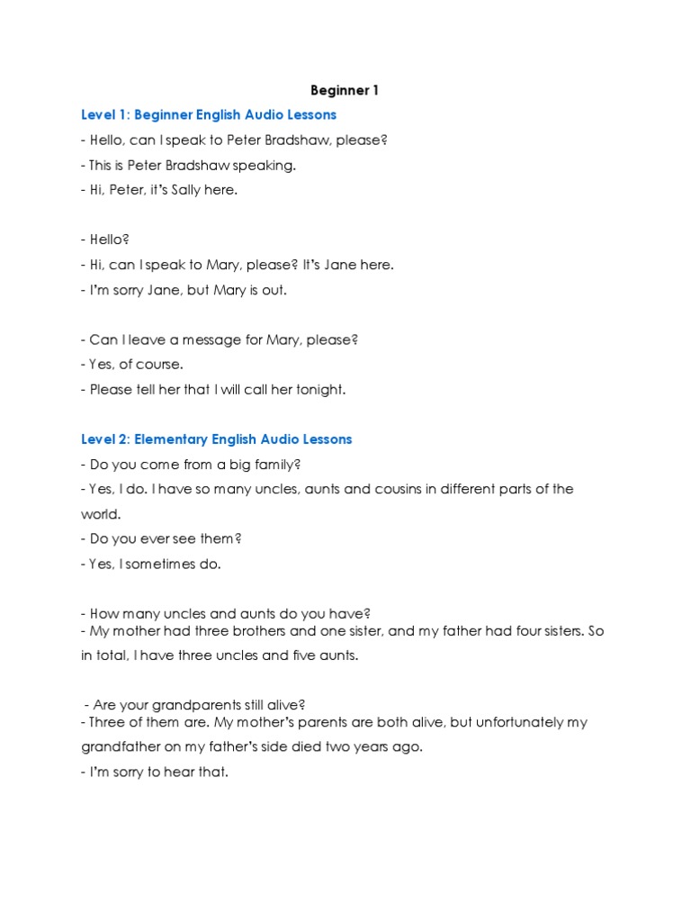 Daily English Conversation Dialogues | PDF | Macintosh | Antivirus Software