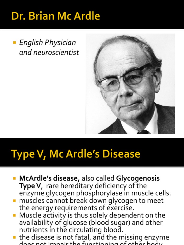 McArdle's Disease Overview and Management | PDF | Diseases And ...