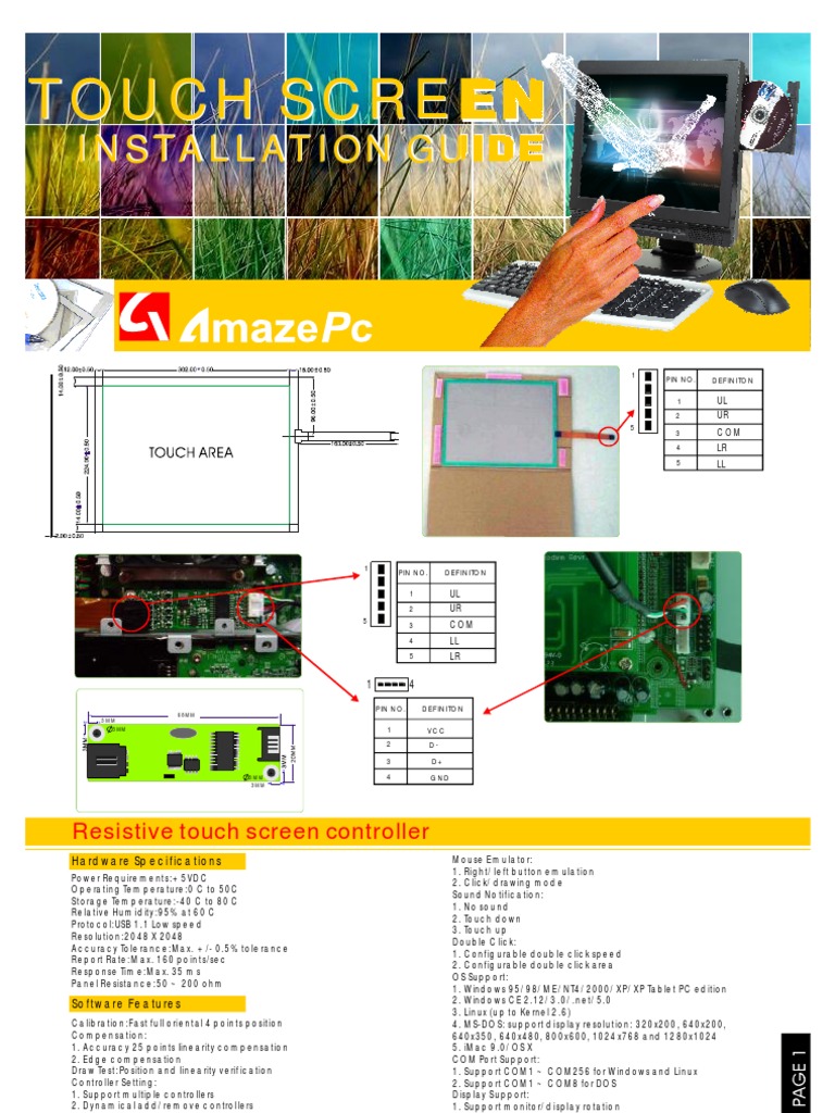 Touchscreen | PDF | Touchscreen | Usb