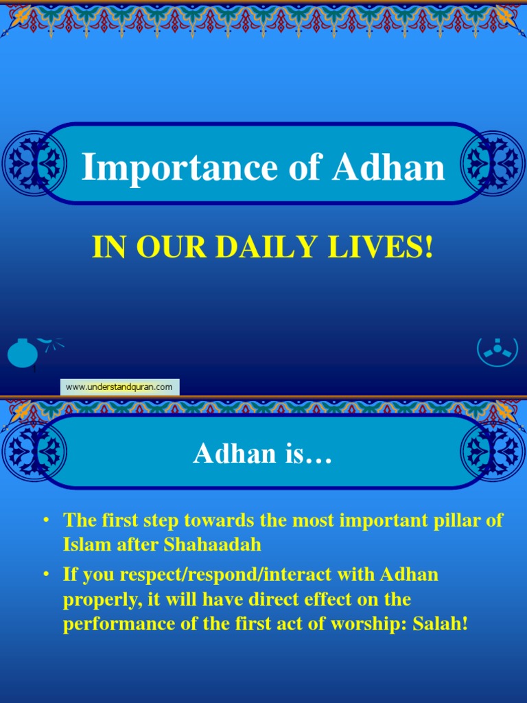 Significance of Adhan in Islam | PDF | Prophets And Messengers In Islam ...
