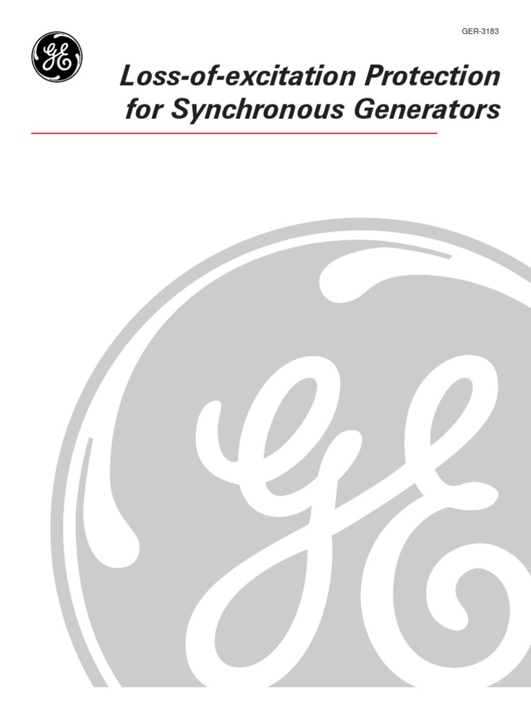 Loss Of Excitation Protection For Synchronous Generators Download Free Pdf Relay Electric