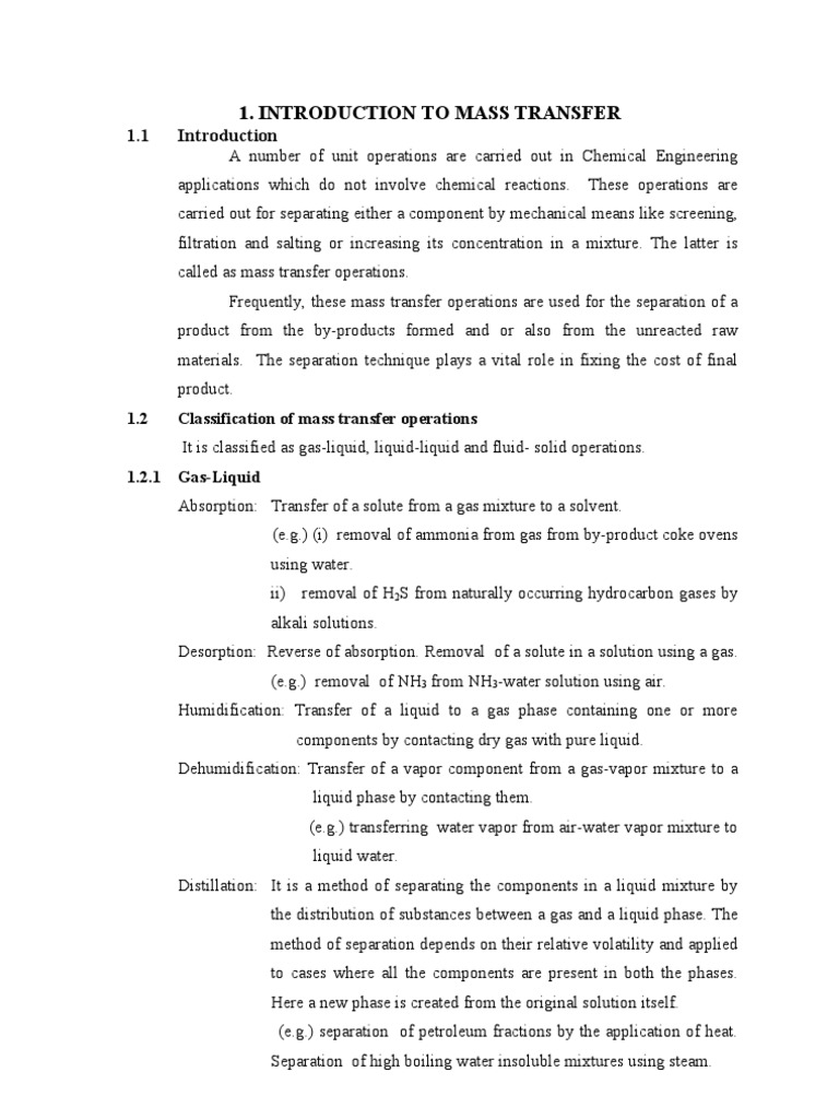 Mass Transfer Part | PDF | Solution | Solubility