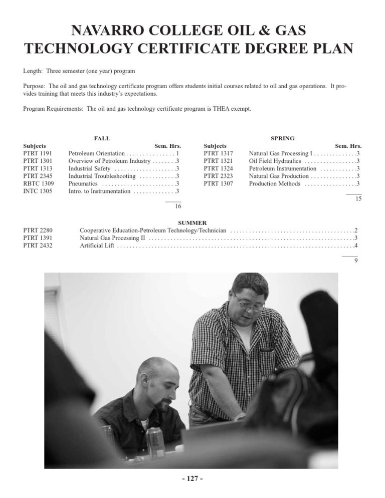 Oil and Gas Technology Certificate | PDF