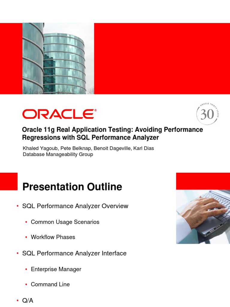 DBA's New Best Friend: Oracle Database 10g and 11g SQL Performance Analyzer | PDF | Oracle ...