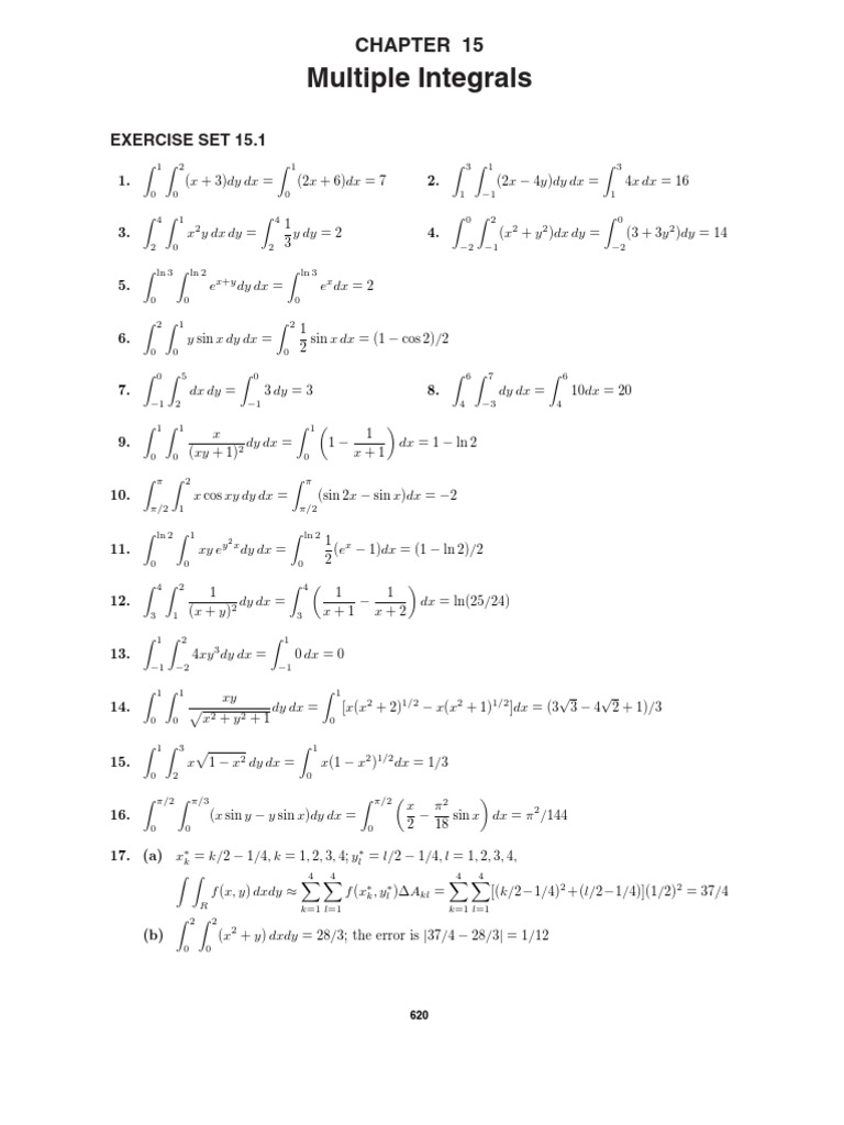 Chapter 15 Solutions Calculus