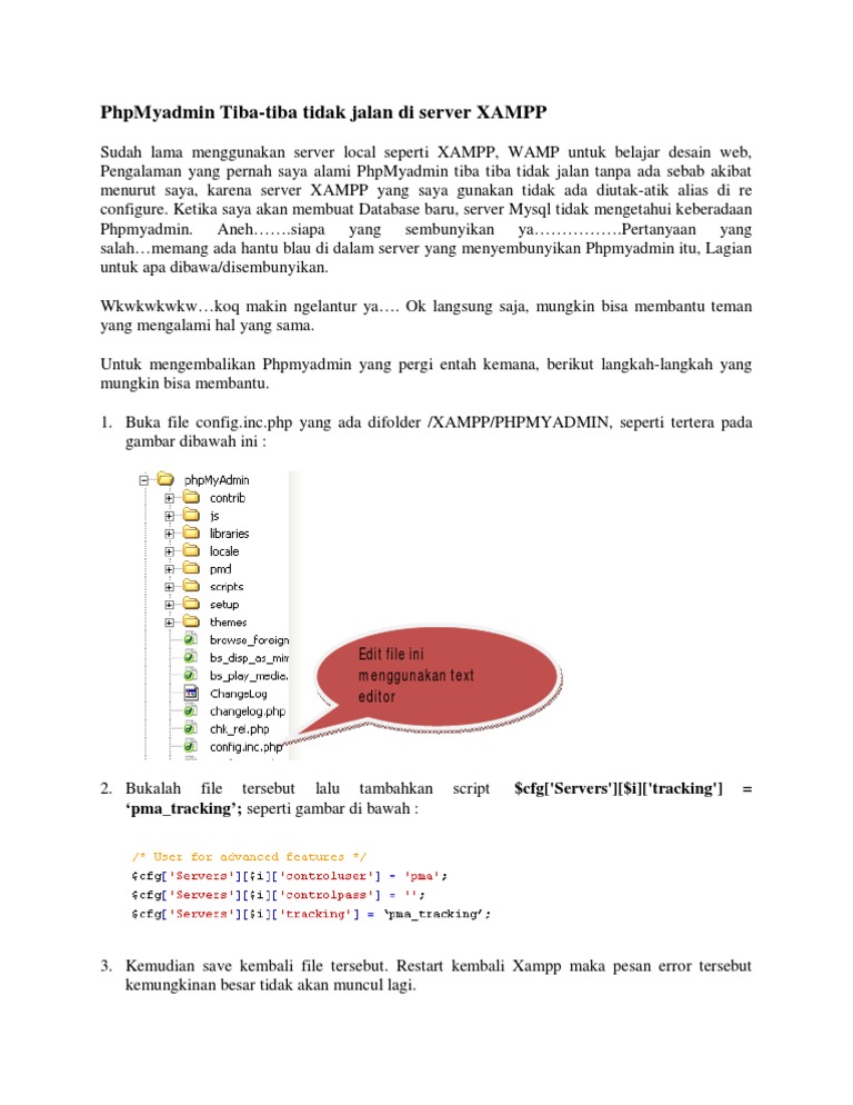 Mengembalikan Phpmyadmin | PDF