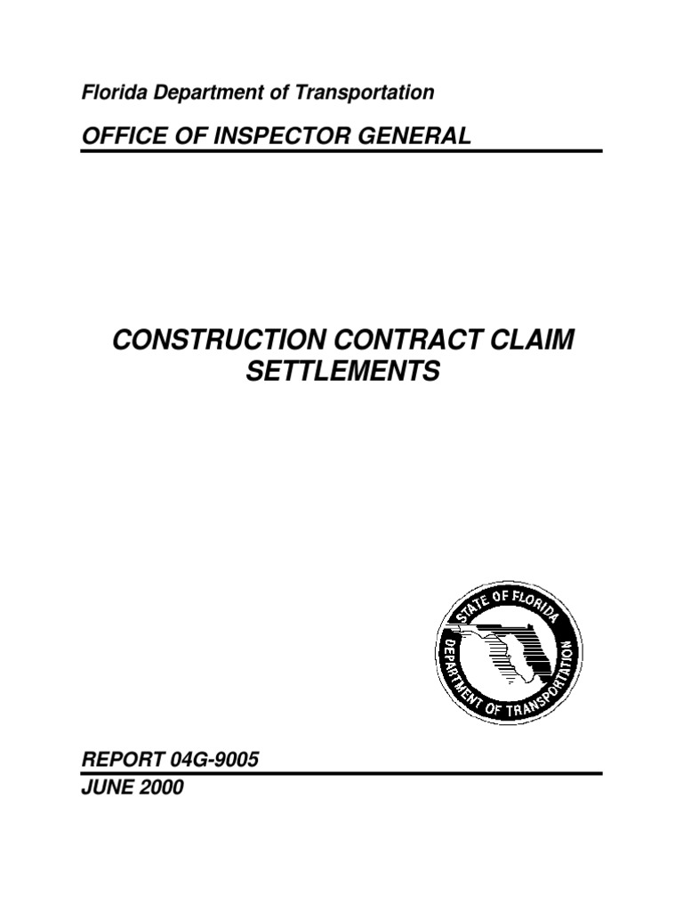 Construction Contract Claim Settlements | PDF | Specification ...