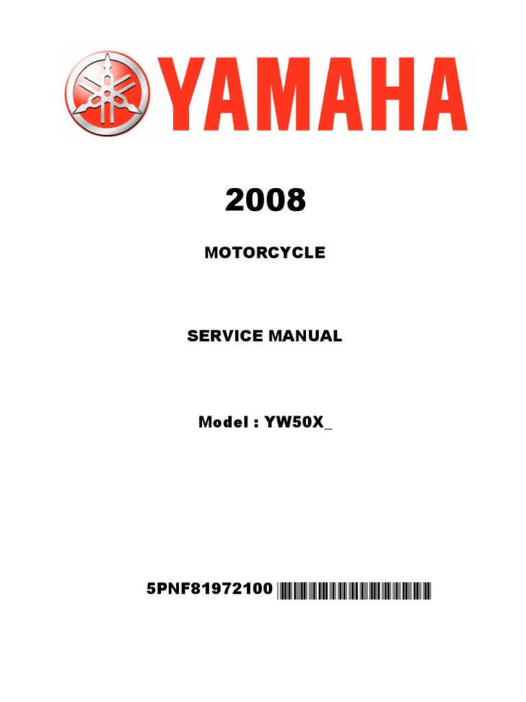 Yamaha Zuma Scooter Repair and Maintenance Manual | PDF | Nut (Hardware ...