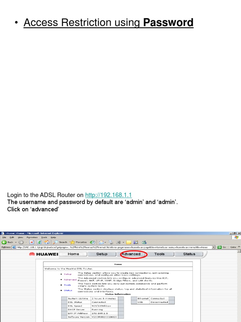Router Security Setup Guide | PDF