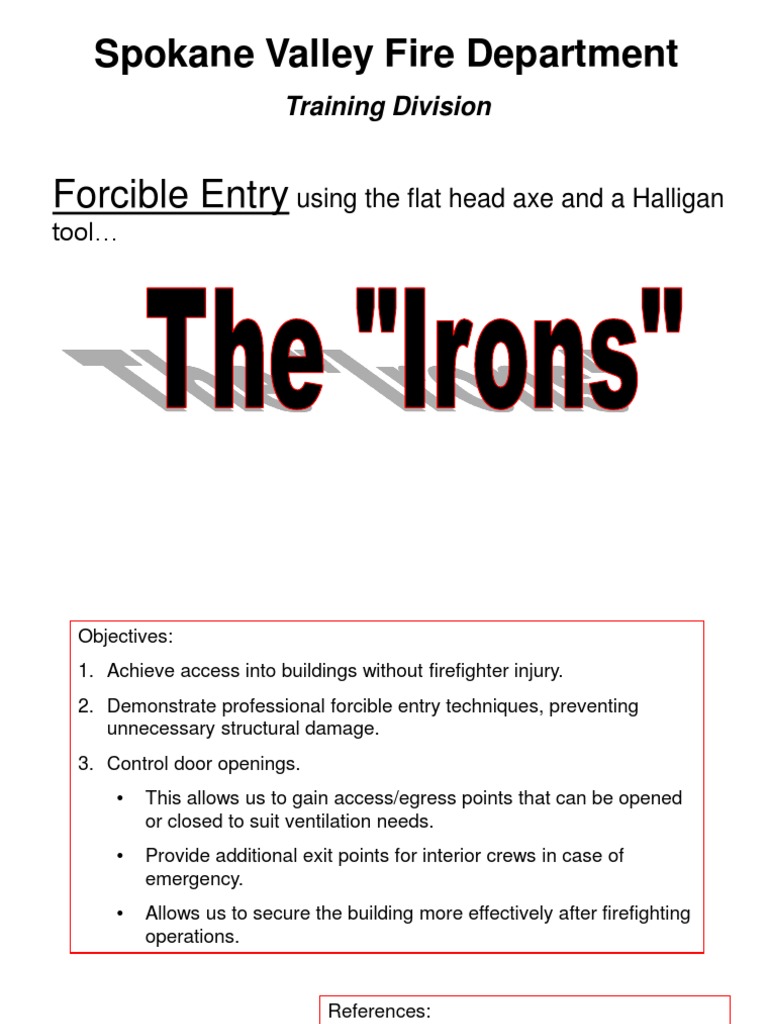 Firefighter Forcible Entry Guide | PDF | Door | Nature