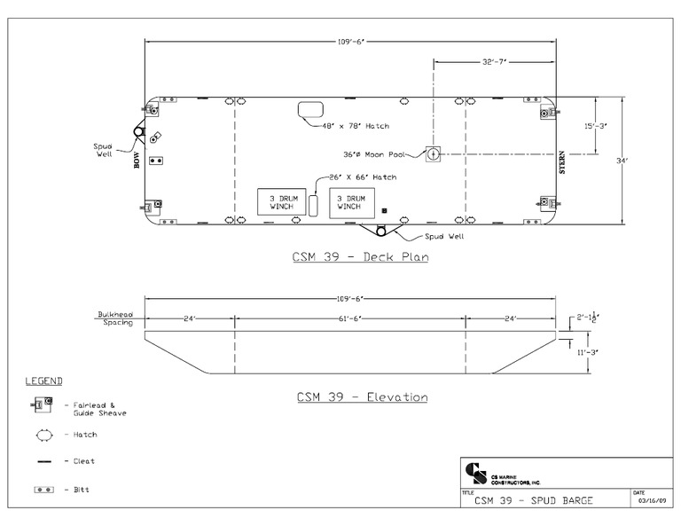 Spud Barge Design | PDF