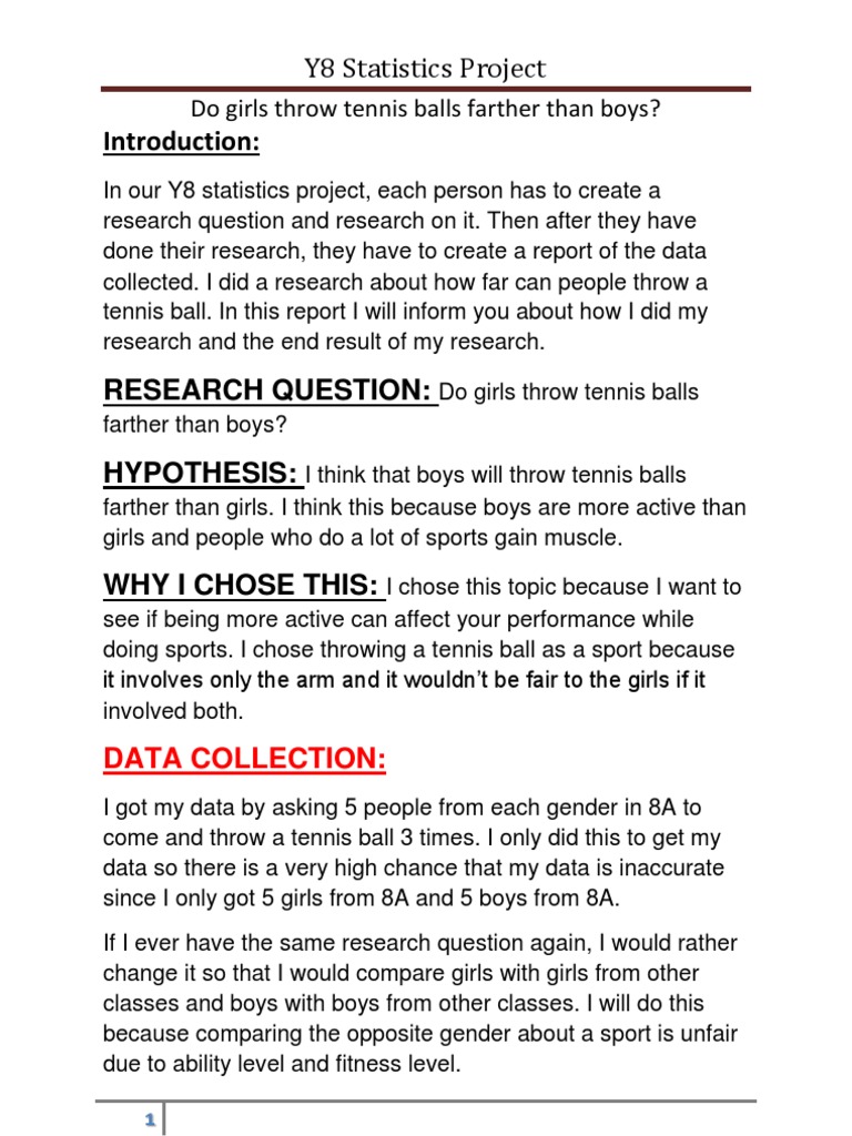 Math Statistics Project | PDF | Mean | Statistics