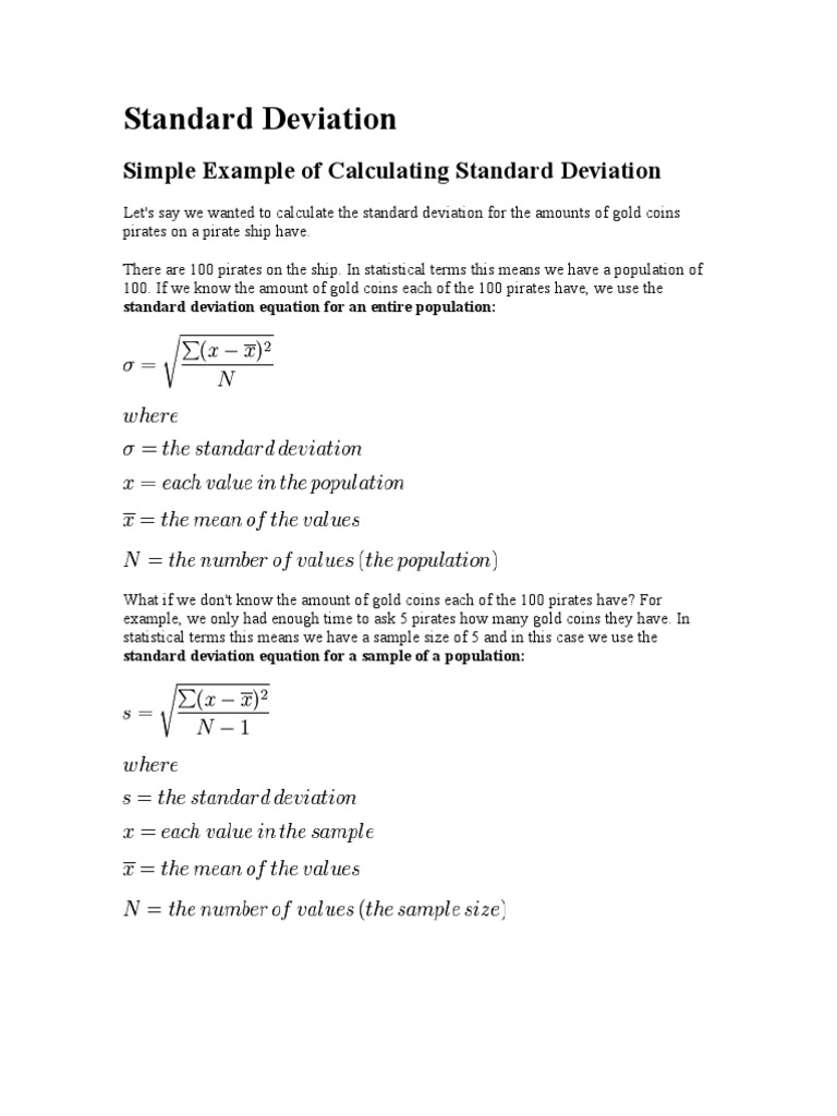 Standard Deviation | PDF