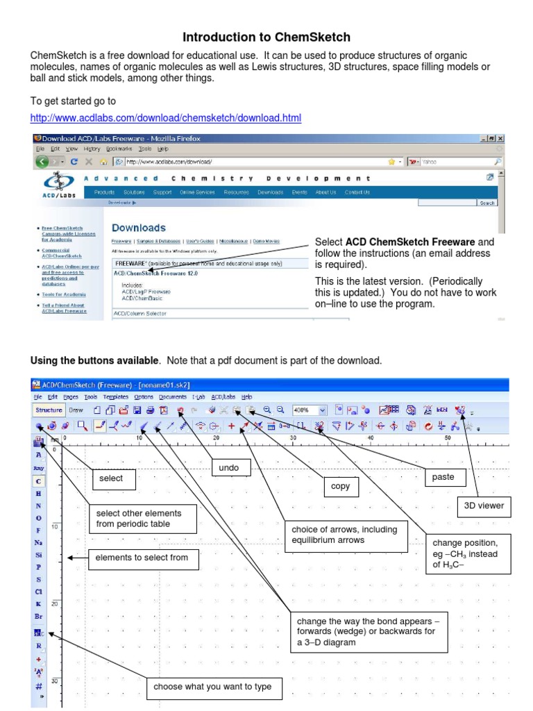 CHEMSKETCH | Download Free PDF | Molecules | Chemical Bond