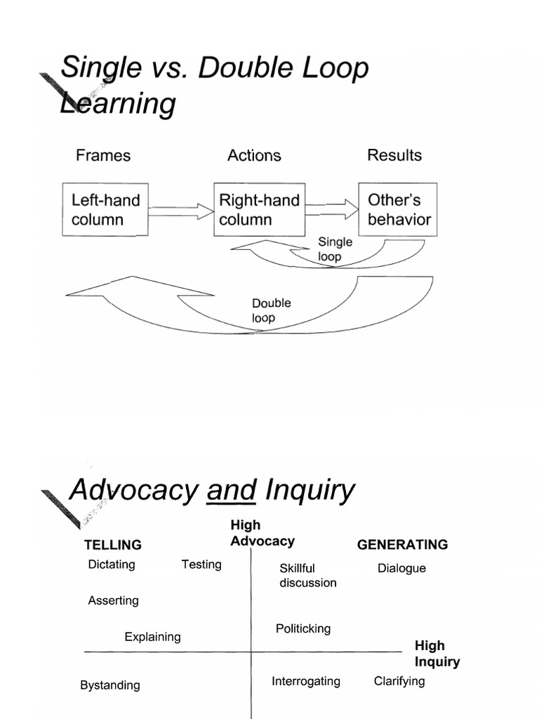Single and Double Loop Learning | Conversation | Leadership