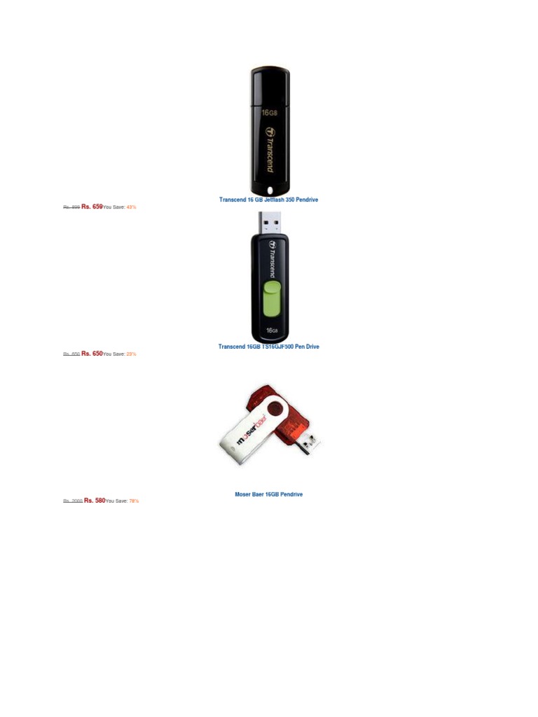 Pen Drive Models | PDF
