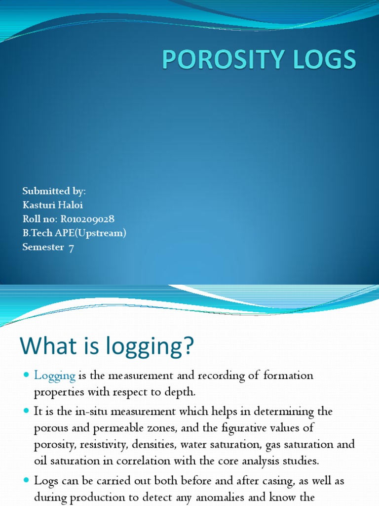 Porosity Log | PDF | Porosity | Nature