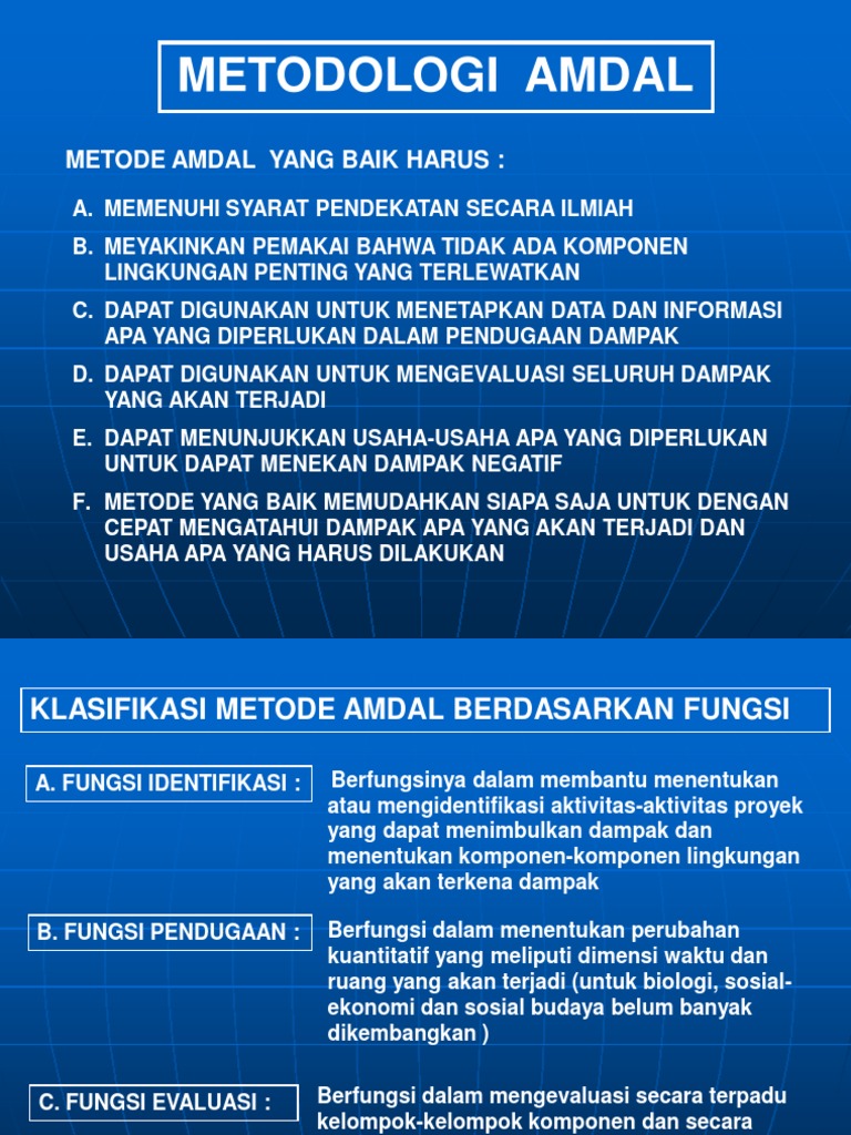 Metodologi Amdal | PDF