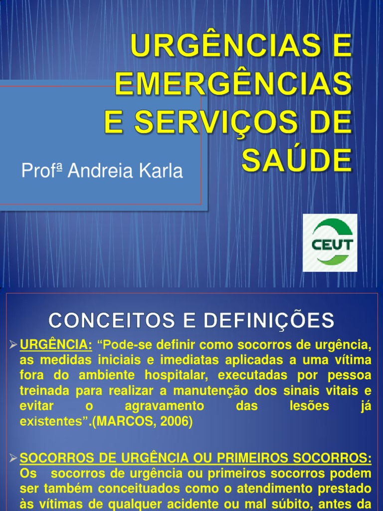 SAMU | PDF | Ambulância | Primeiros socorros