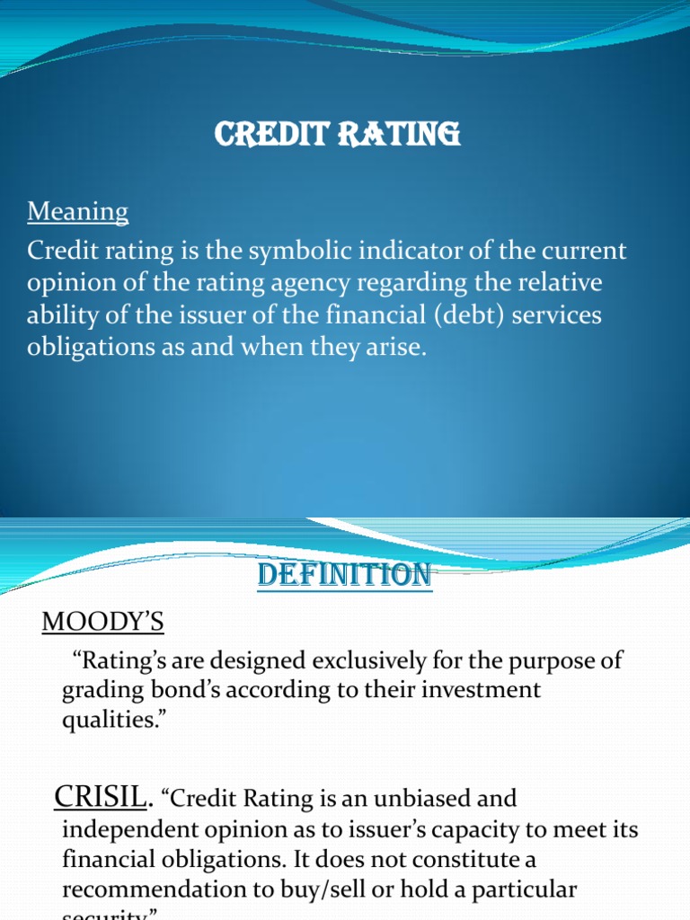 Credit Rating | PDF
