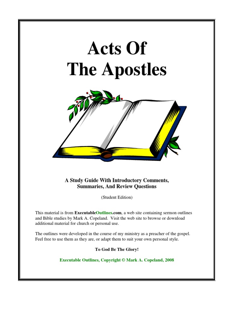 Acts of The Apostles | PDF | Acts Of The Apostles | Paul The Apostle
