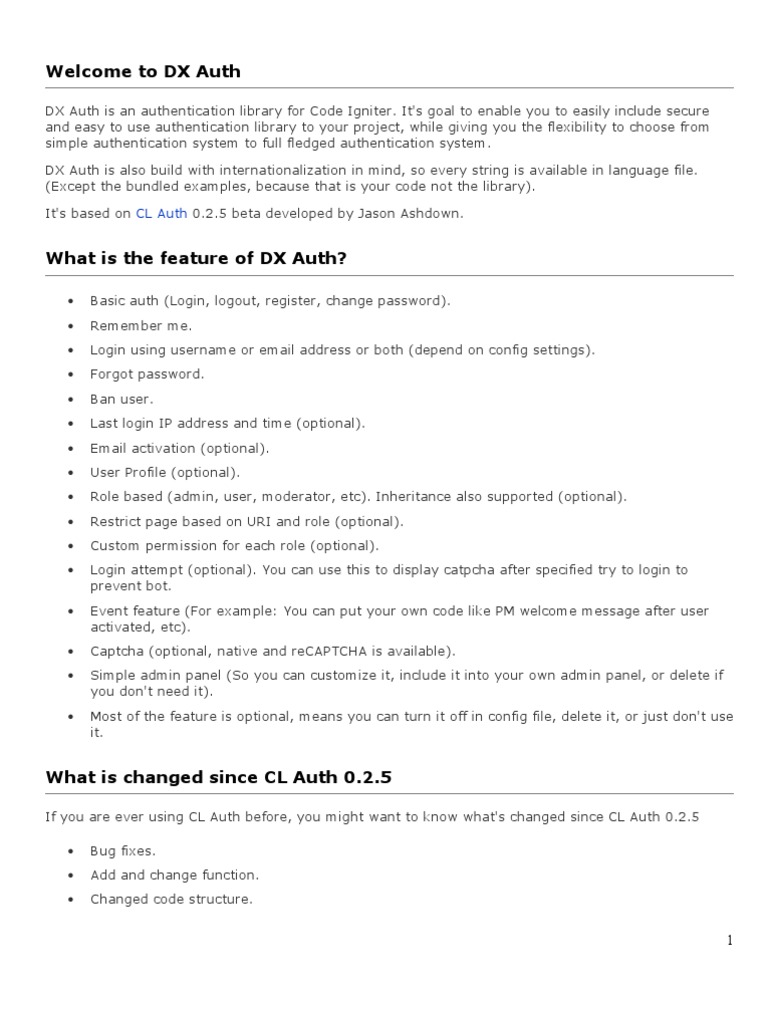 DX Auth | PDF | Password | User (Computing)