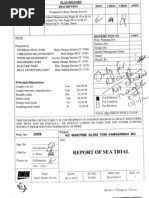 Sea Trial Report Form - MARINA Format | PDF