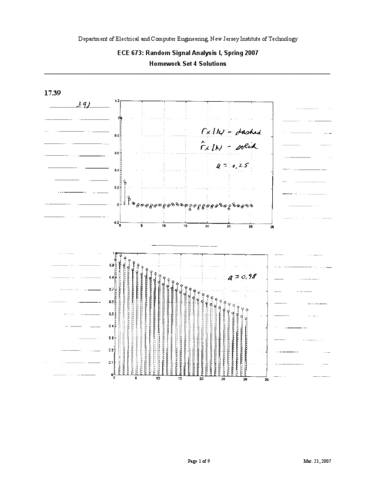 NJIT ECE 673 RSA - Intuitive Probability and Random Processes Using MATLAB - Steven Kay ...