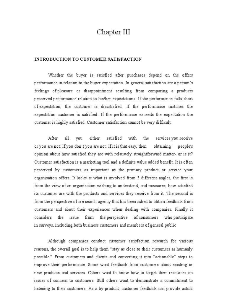 Introduction to Customer Satisfaction | PDF | Customer Satisfaction ...