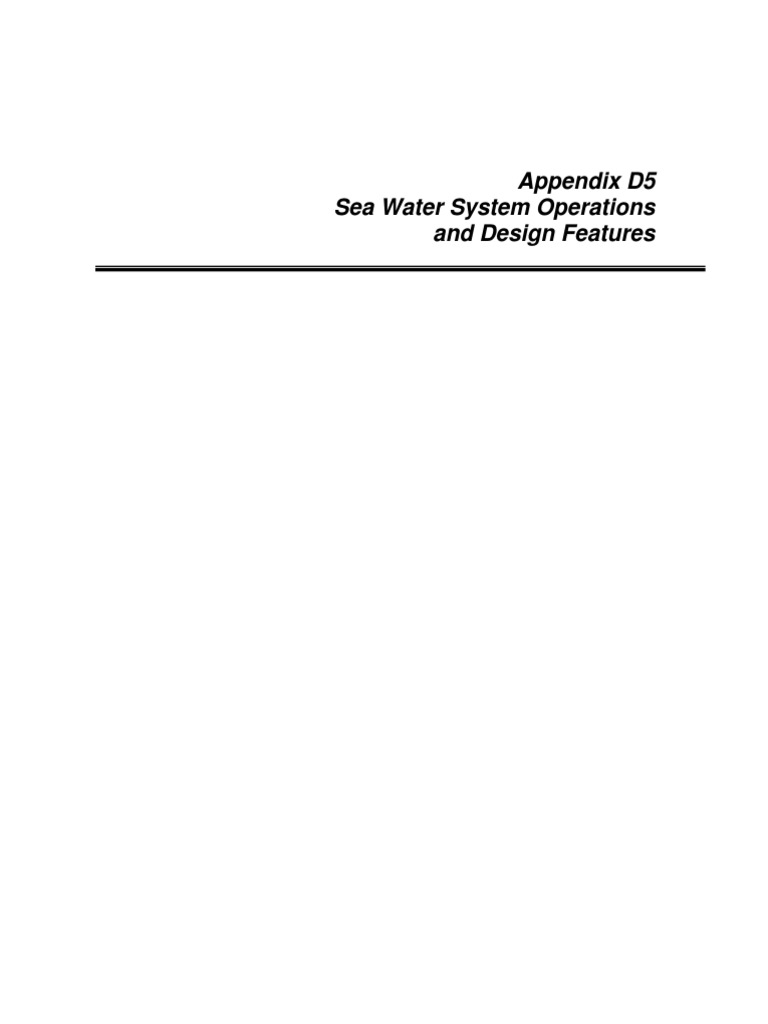 Sea Water System Operations | PDF | Liquefied Natural Gas | Ships