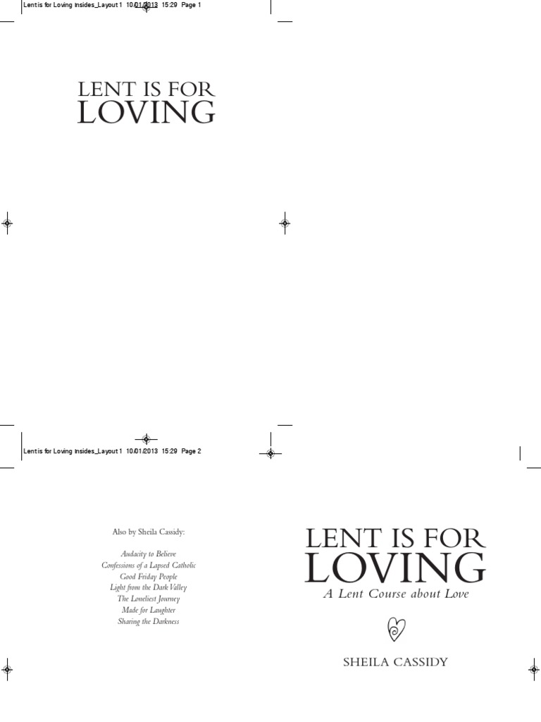 Lent Is For Loving Insides - Layout 1 | PDF | Lent | Ten Commandments