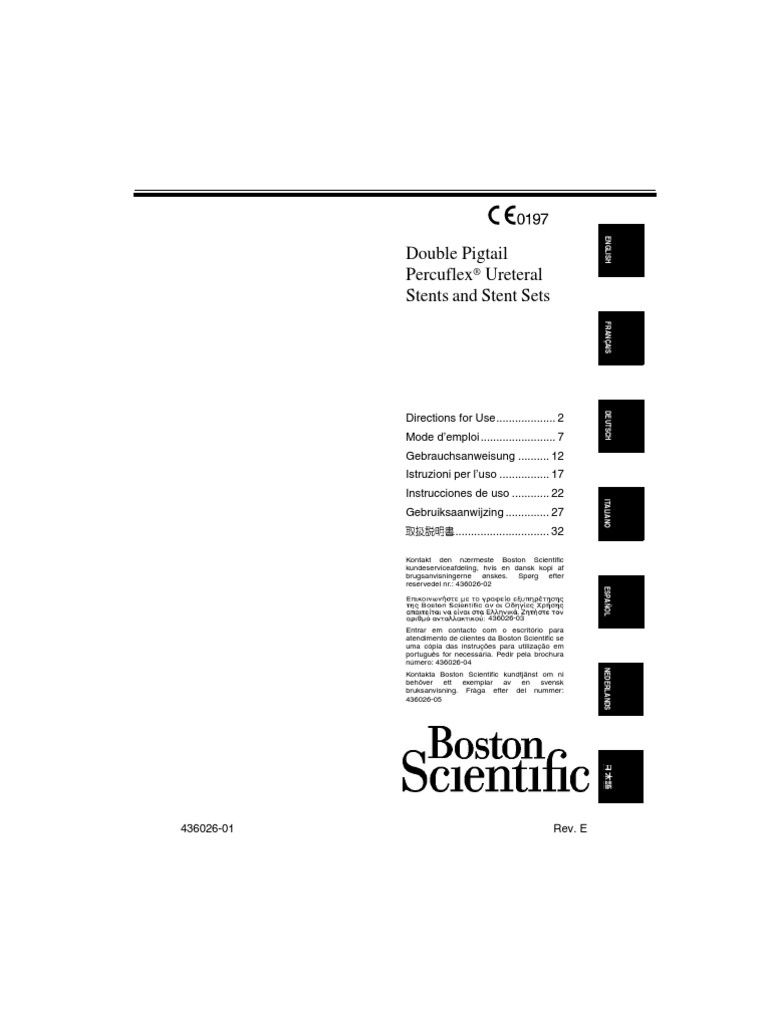 Double Pigtail Percuflex Ureteral Stents and Stent Sets | PDF ...