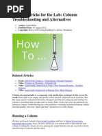 Guidlines For Use and Care of Aminex Resin-Based Columns | PDF | High ...