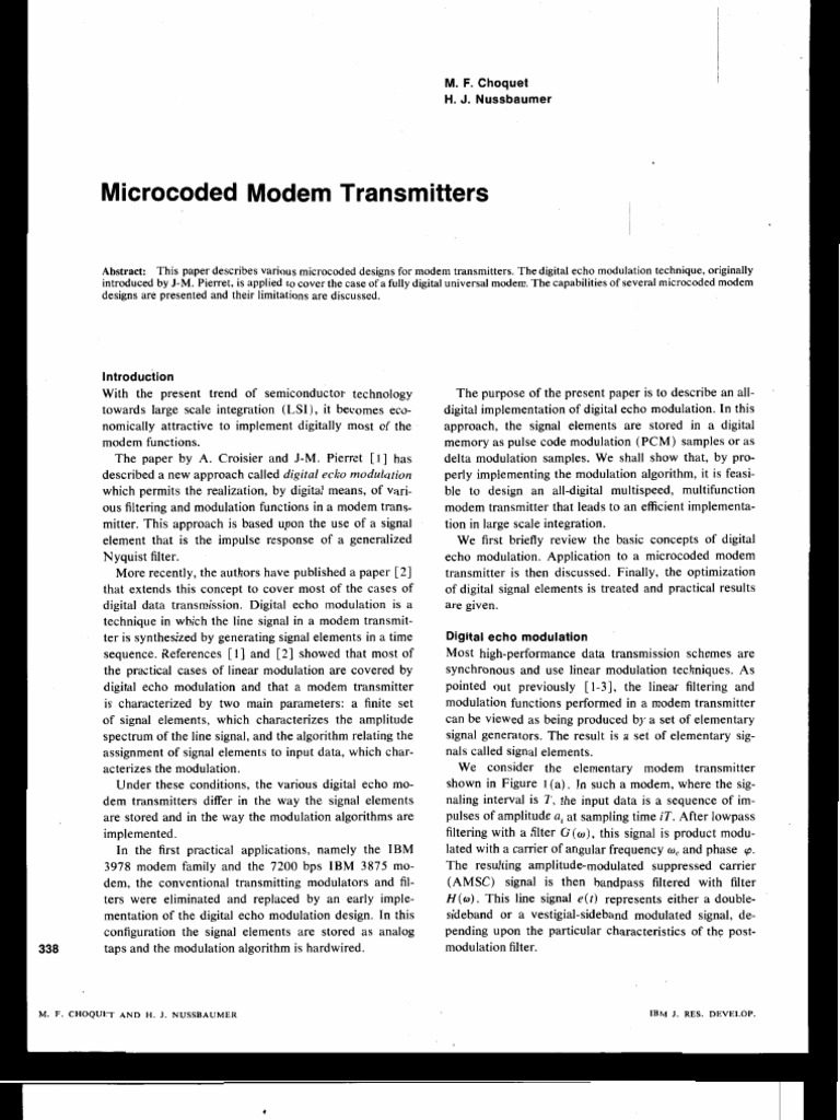 Micro Coded Transmitter Design | PDF | Modulation | Sampling (Signal ...