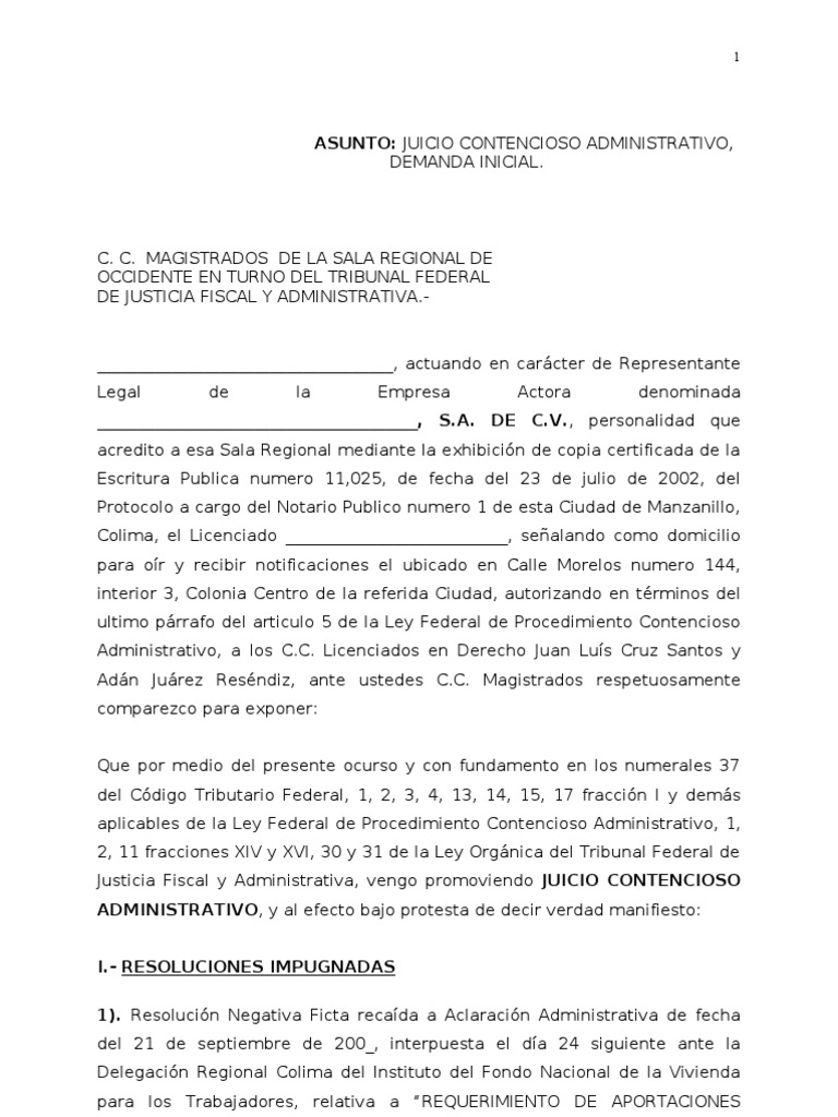 Demanda Negativa Ficta | Demanda judicial | Información del gobierno