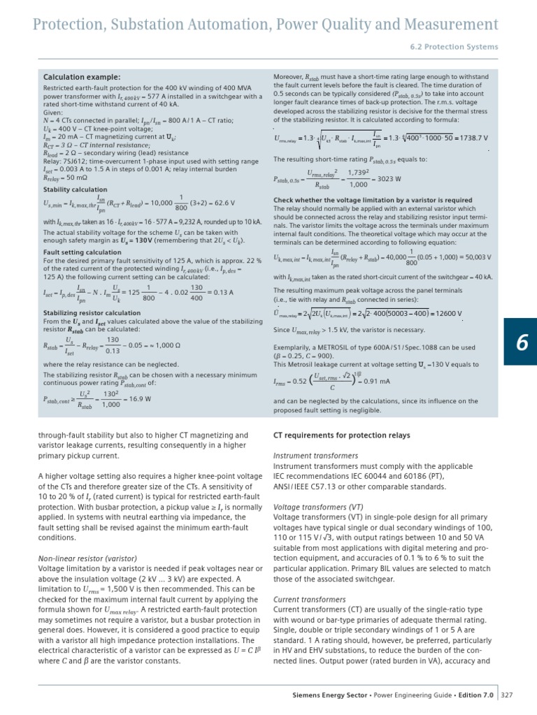 Siemens Power Engineering Guide 7E 327 | PDF | Transformer | Components