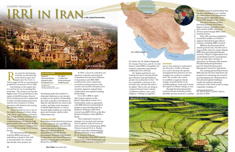 RT Vol. 12, No. 1 Country Highlight | PDF | International Rice Research ...