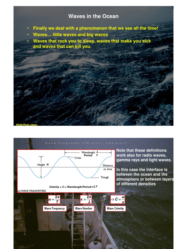 Waves in The Ocean | PDF | Tsunami | Physical Oceanography