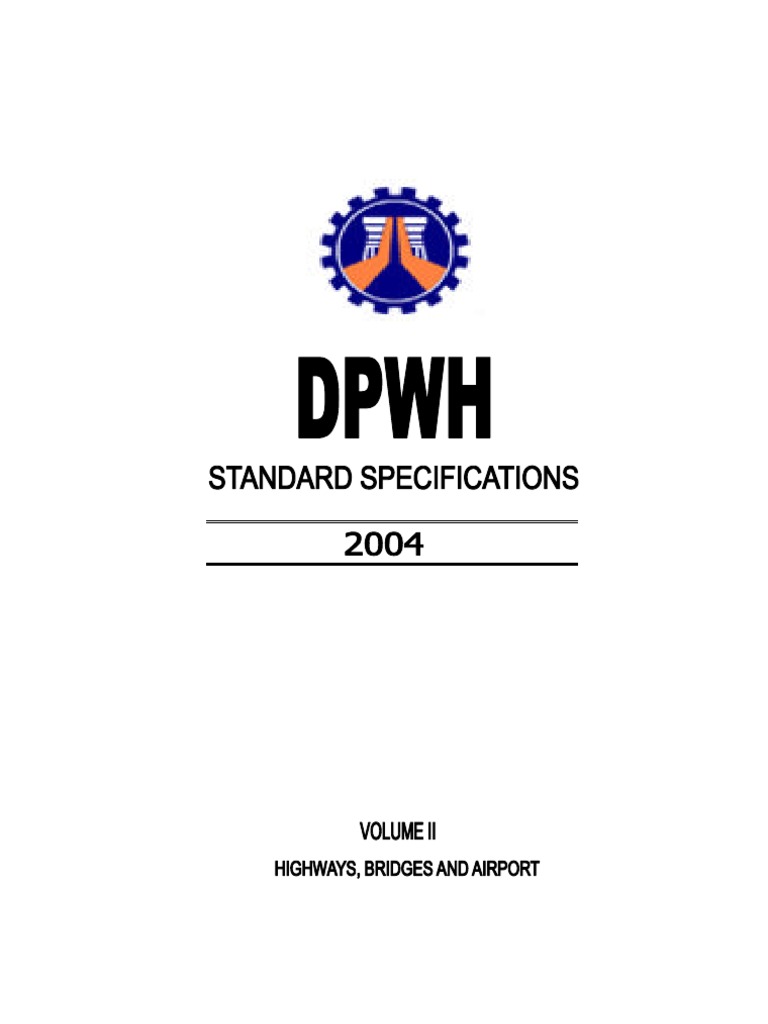 DPWH 2004 Bluebook | PDF | Road Surface | Asphalt