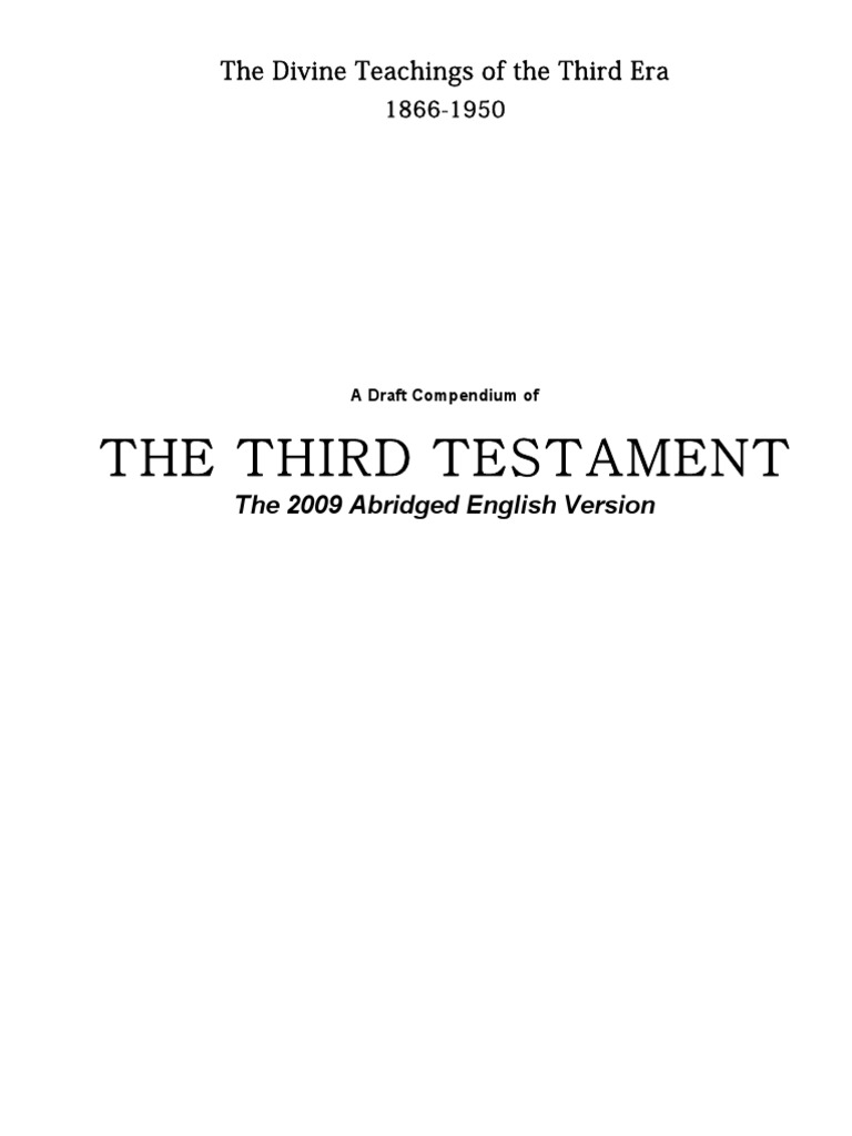 The Third Testament | PDF | Elijah | John The Baptist