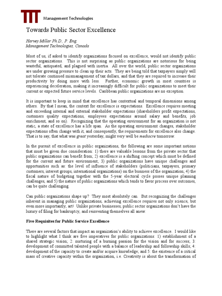 The Art of Public Service | PDF | Stakeholder (Corporate) | Leadership