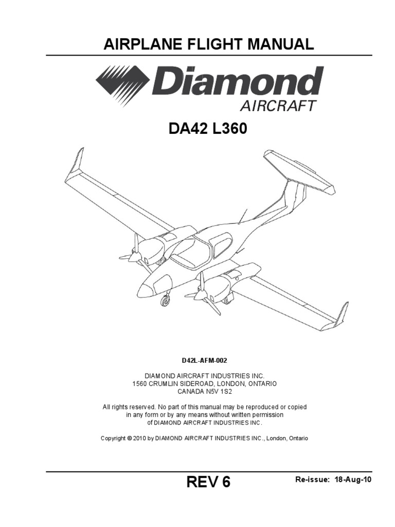 D42L-AFM-002 (Rev. 6) | PDF | Airspeed | Aviation