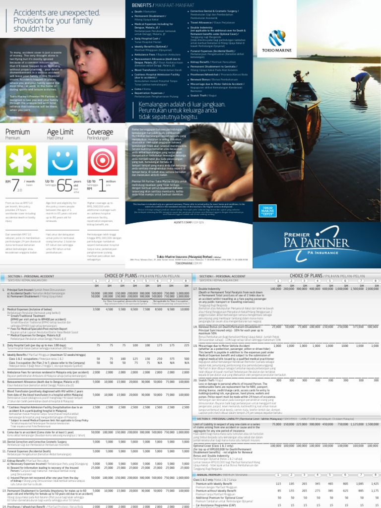 Tokio Marine Premier PA Overview | PDF | Business | Finance & Money ...