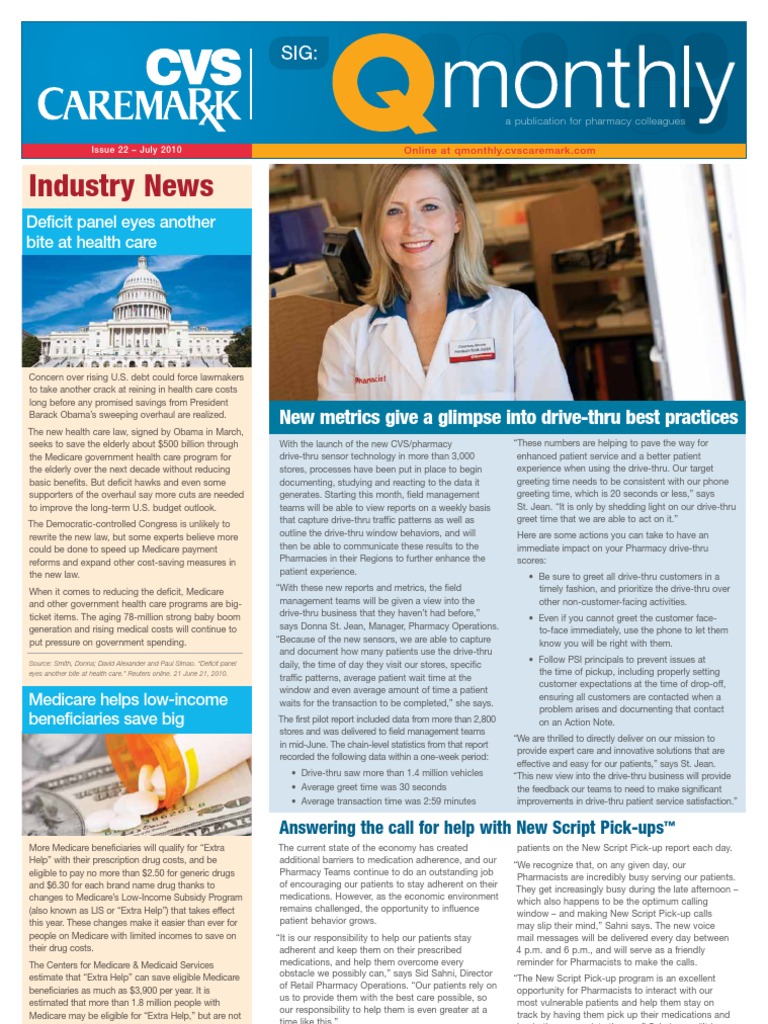 CVS Caremark Q Monthly | PDF | Medicare (United States) | Pharmacy