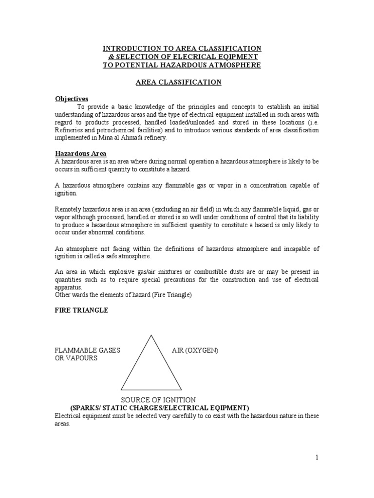 Area Classification | PDF | Capacitor | Electrical Engineering