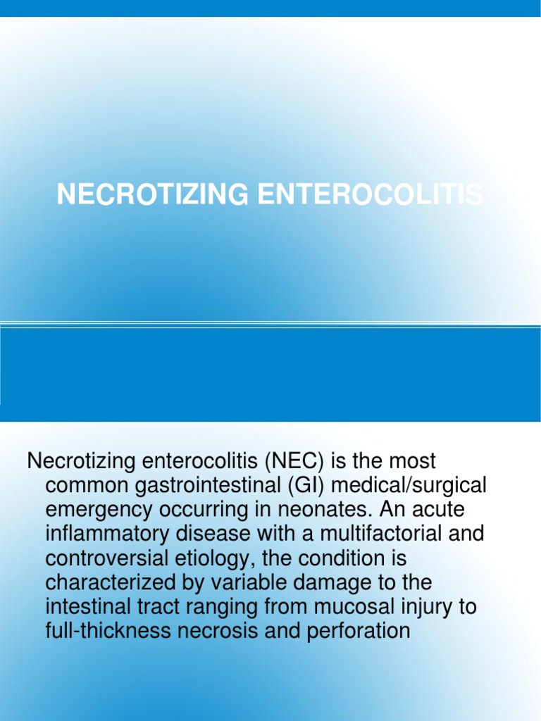 NEC | PDF | Preterm Birth | Medical Specialties