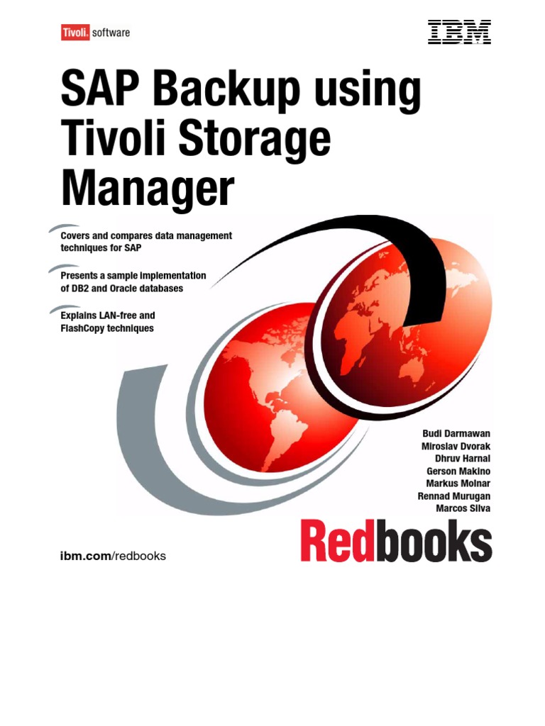SAP Backup Using Tivoli Storage Manager | PDF | Backup | Oracle Database