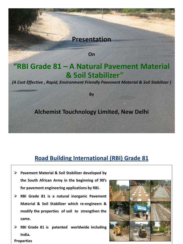 RBI Grade 81 | PDF | Road Surface | Road Infrastructure